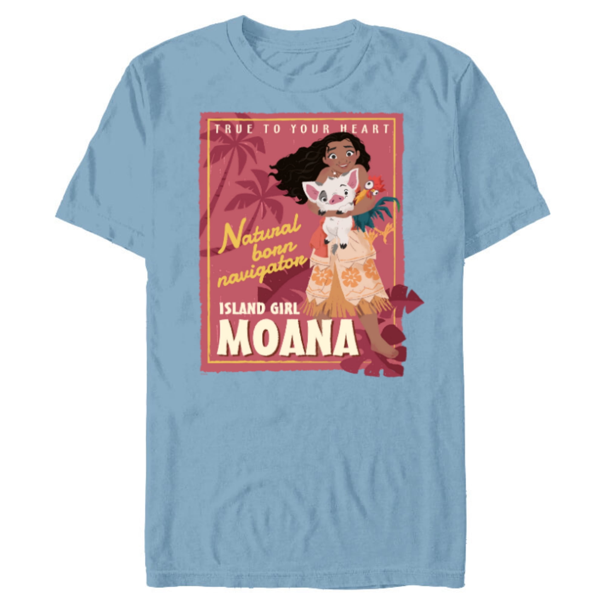 Disney Moana Retro True to Your Heart Navigator Island Girl - Short ...