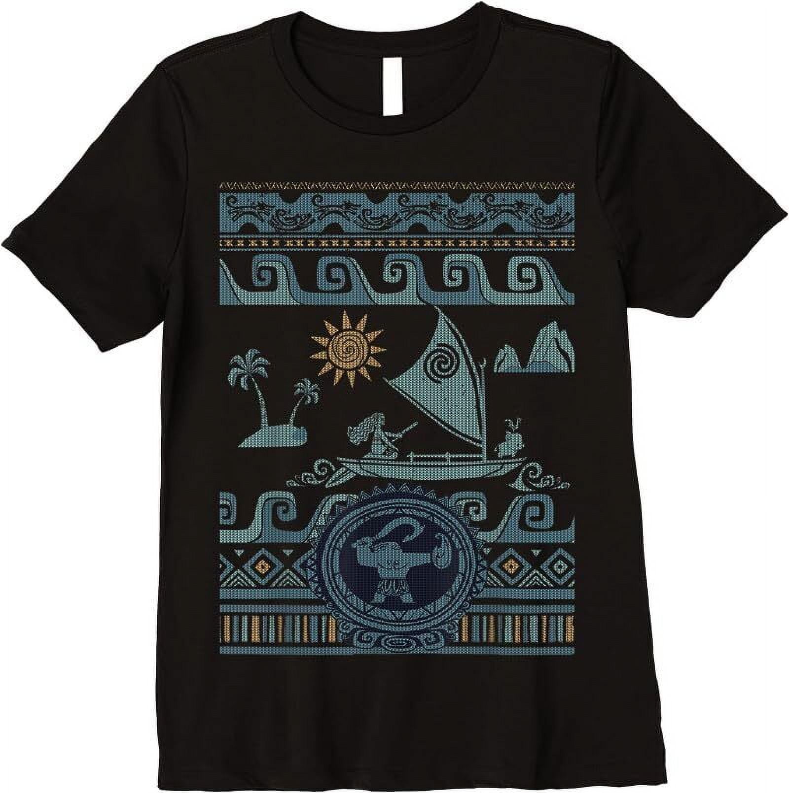 Disney Moana Stitch Pattern Collage T-Shirts - Walmart.com