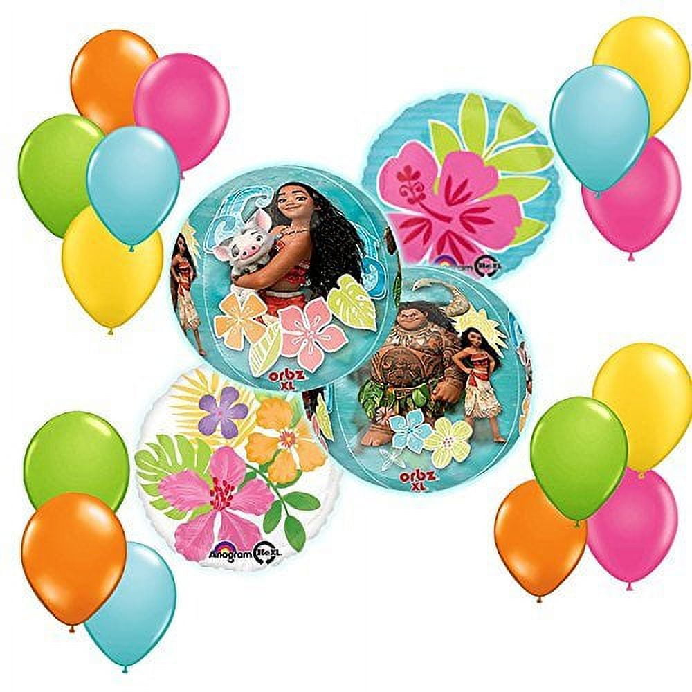 Disney Moana Tropical ORBZ Balloon 19 pc Bouquet Decoration Kit ...