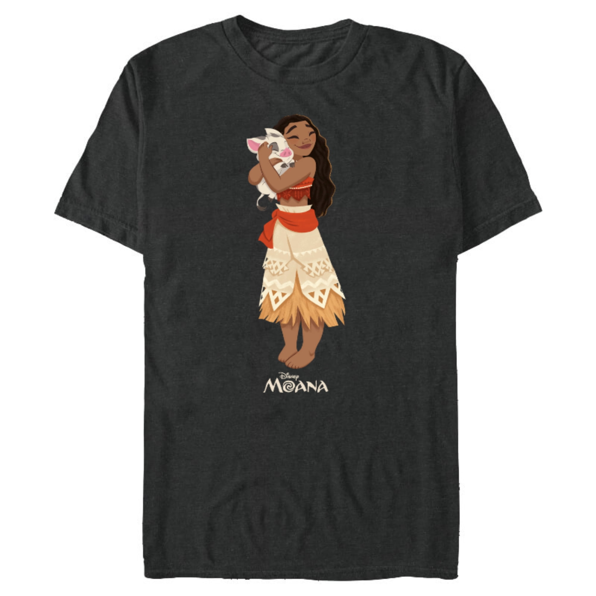 Disney Moana and Pua T-Shirt- Short Sleeve Blended T-Shirt for Adults ...