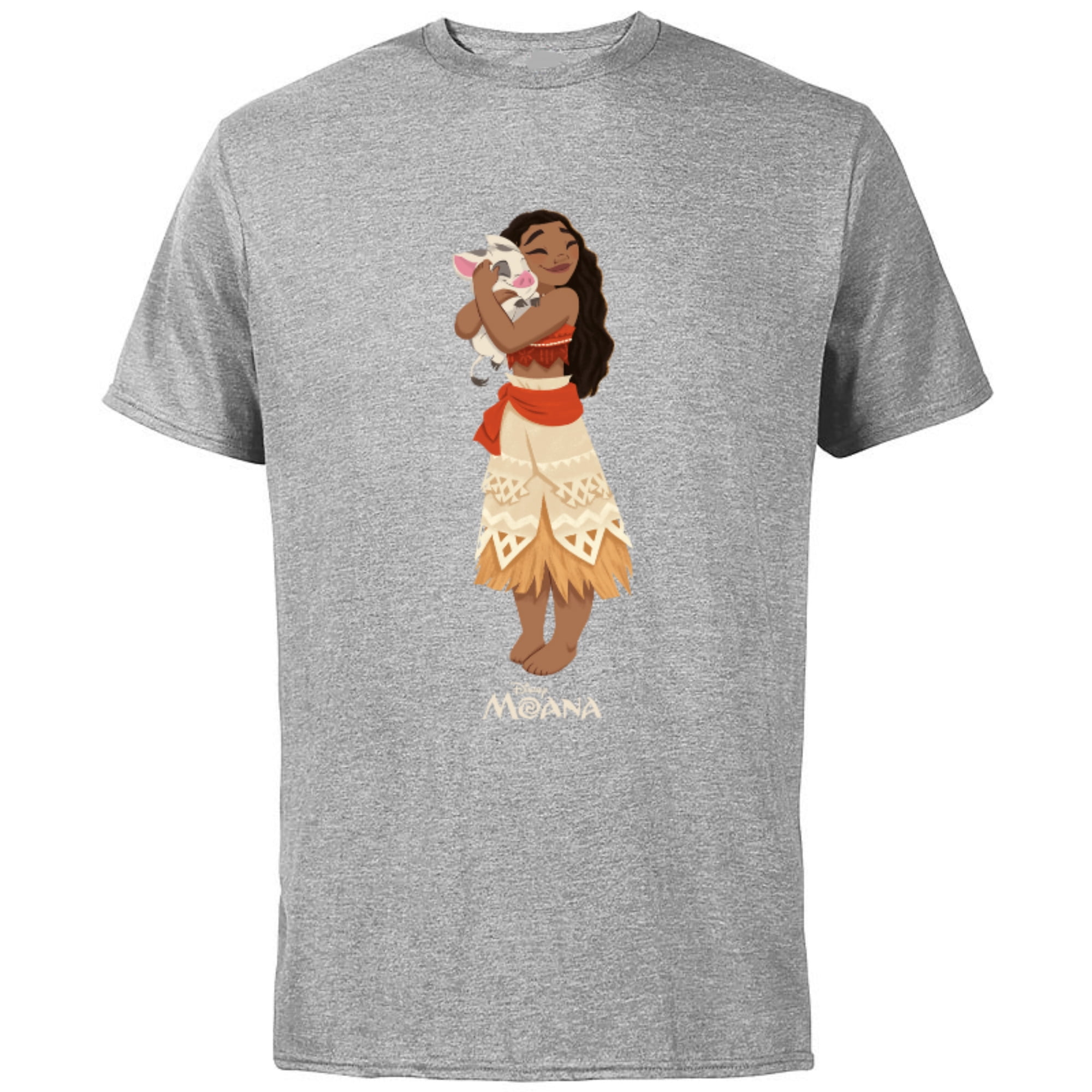 Disney Moana and Pua T-Shirt - Short Sleeve Cotton T-Shirt for Adults ...