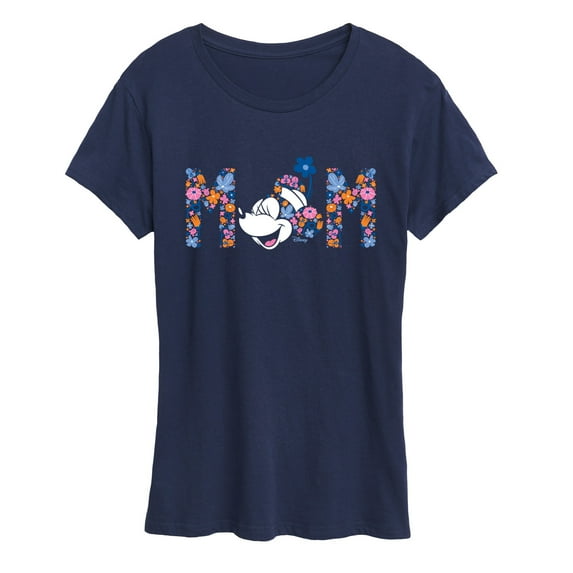 Disney - Mom Minnie Florals - Women's Short Sleeve Graphic T-Shirt ...