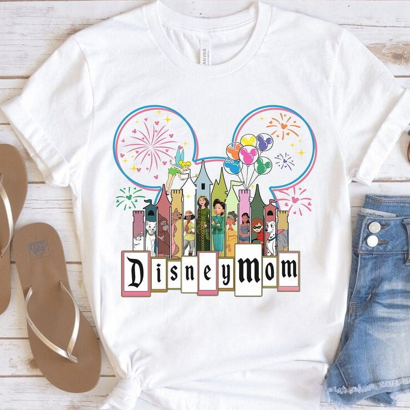 Disney Mom Shirt, Mickey Head Disney Castle Tee, Disney Princess Mom ...