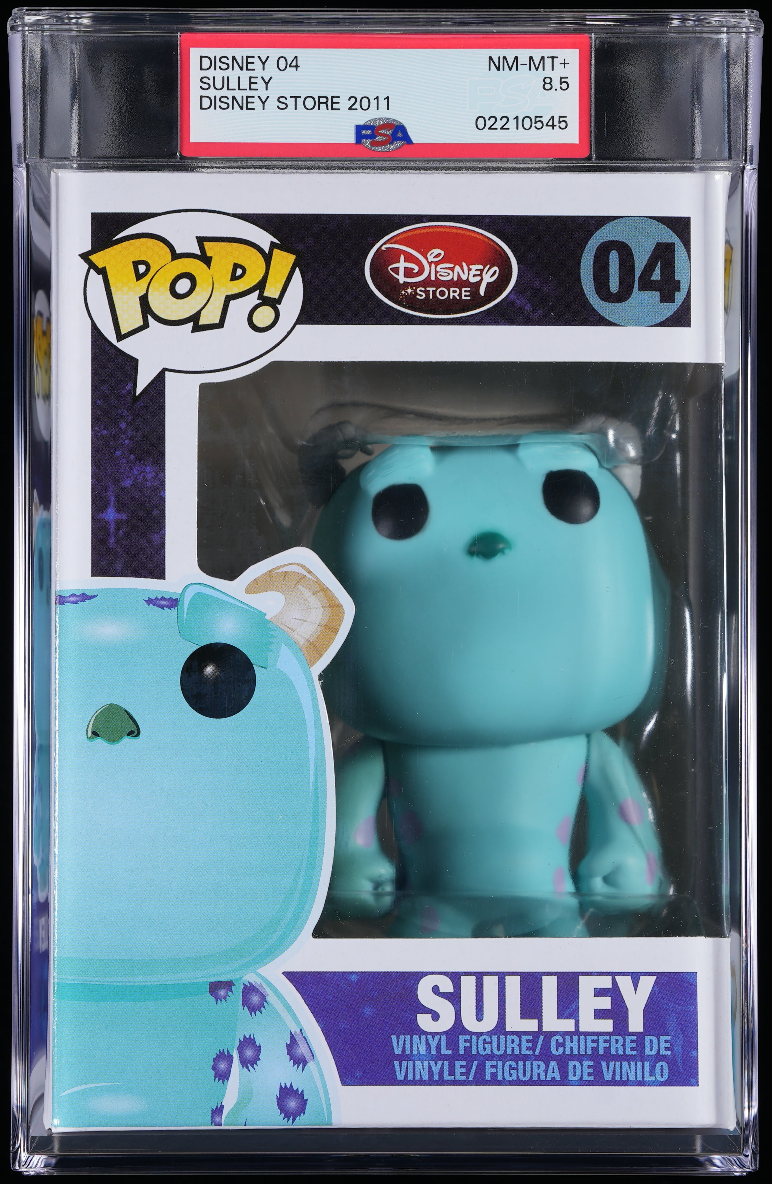 Disney Monster's Inc, PSA Graded 8.5 NM-MT+, Sulley Collectible Vinyl ...