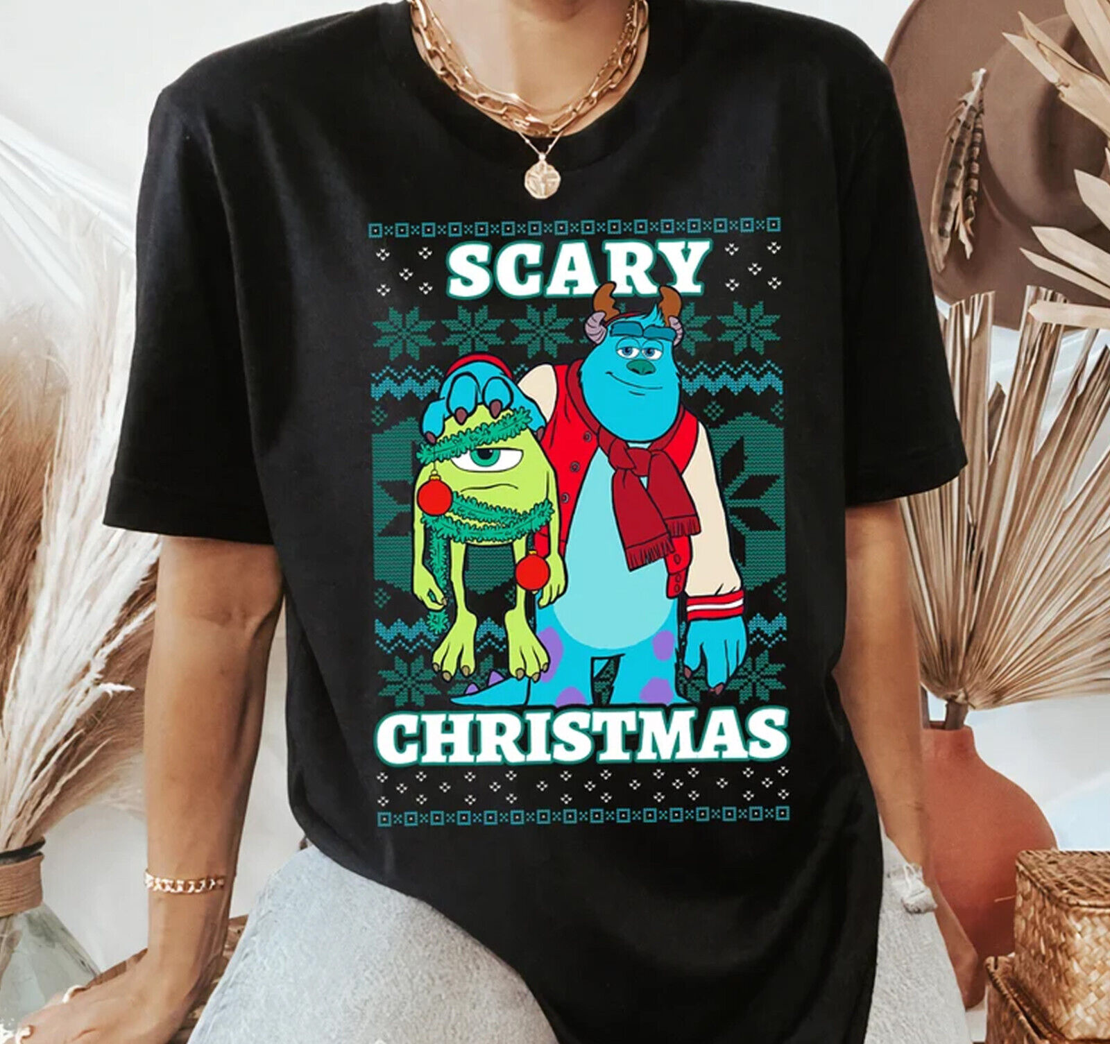 Disney Monsters Inc. Christmas Scary Ugly Sweater Unisex Adult Kid ...