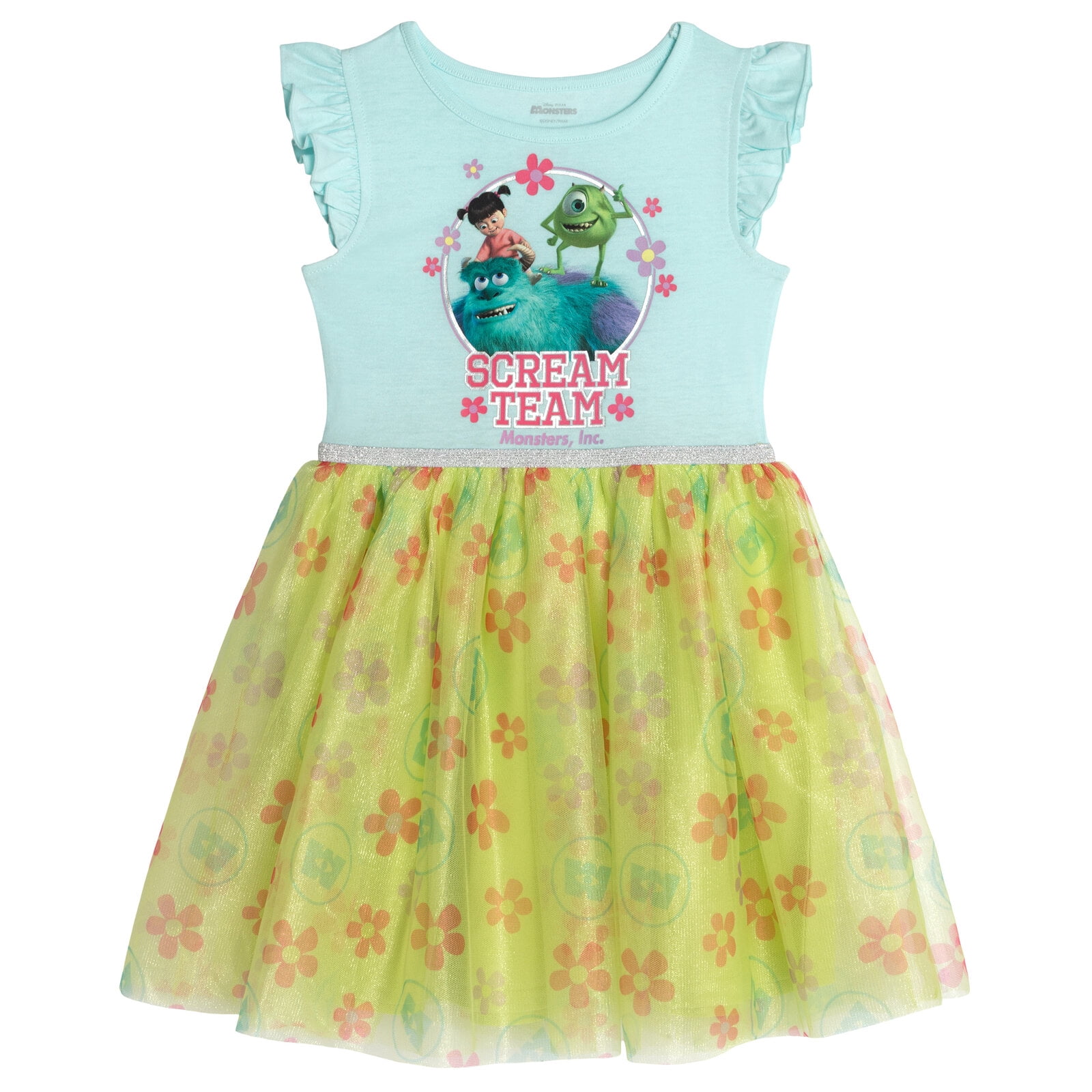 Disney Monsters Inc. Mike Boo Sully Tutu Pleated Tulle Dress Toddler to ...