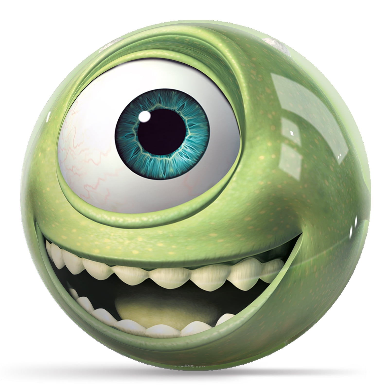 Disney Monsters Inc Mike Wazowski Undrilled Bowling Ball 14lb - Walmart.com