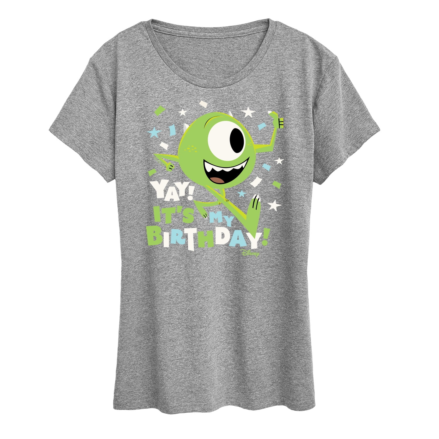 Disney Monsters Inc - Mike Yay It's My Birthday - Women's Short Sleeve ...