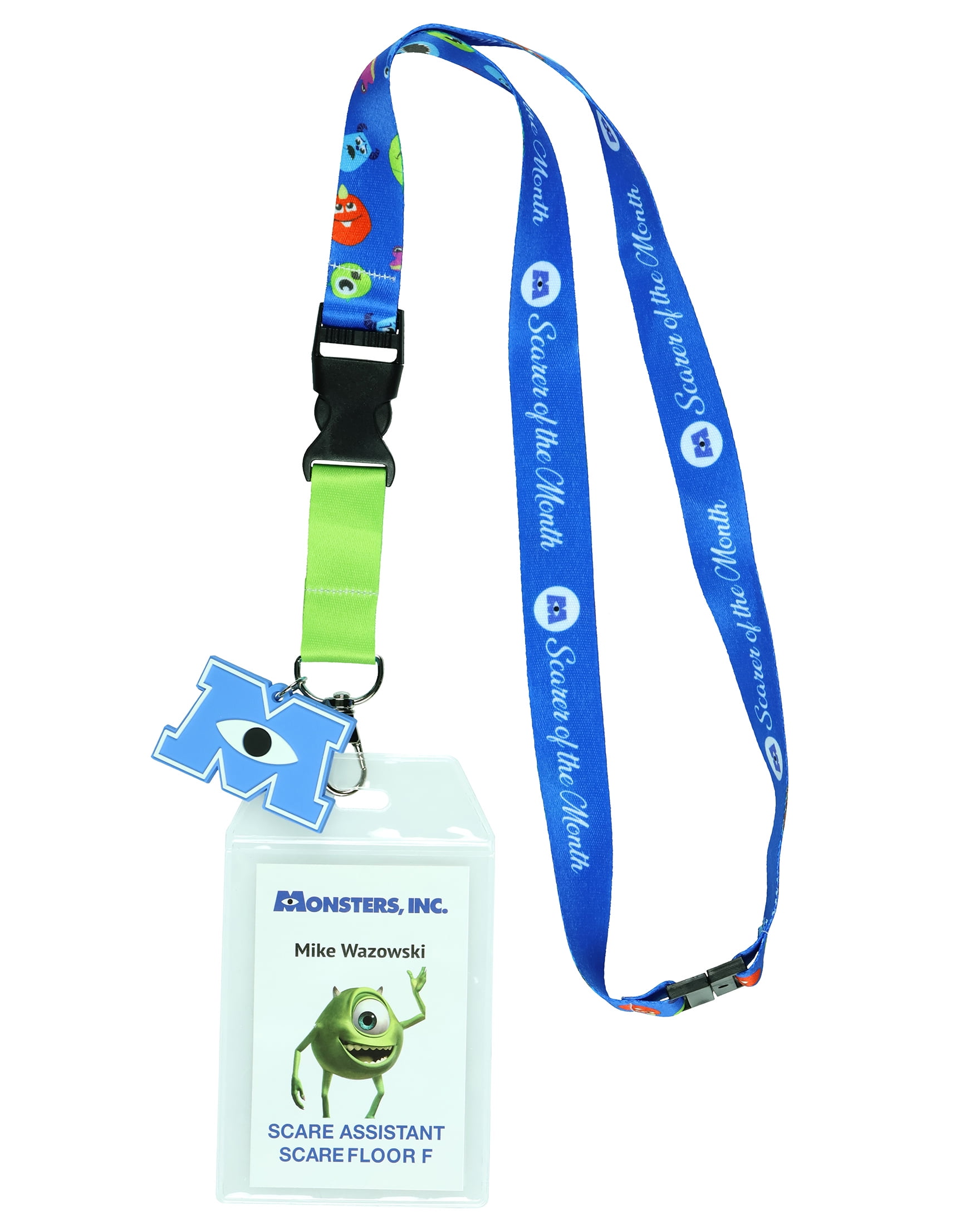 Disney Monsters Inc Scarer of the Month Breakaway Lanyard ID Badge ...