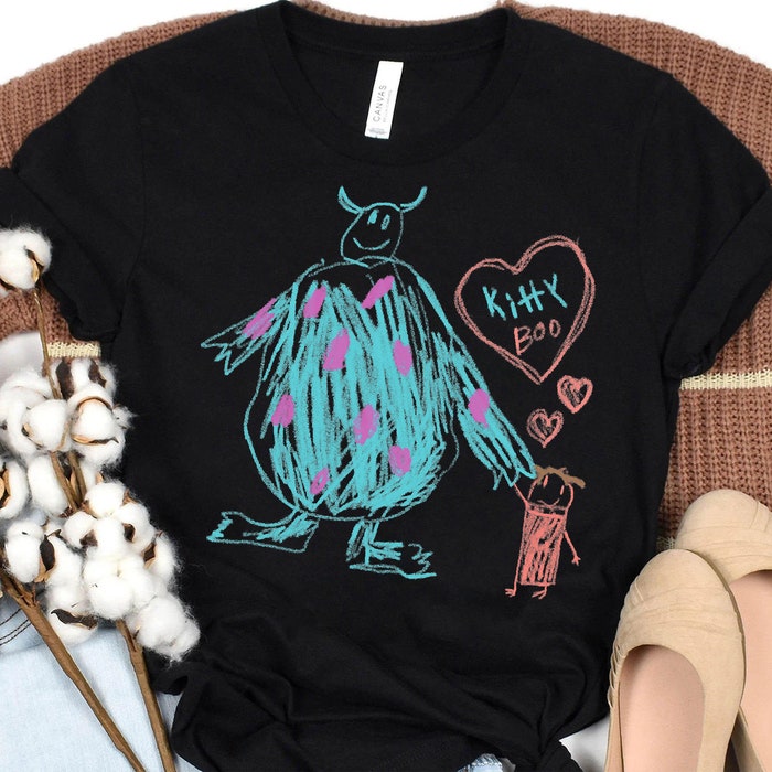 Disney Monsters Inc Sulley Kitty and Boo T-Shirt, Disney Family ...