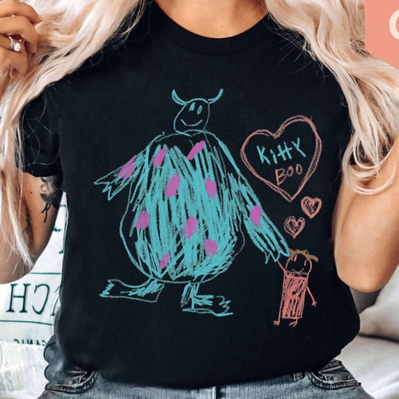 Disney Monsters Sulley Kitty And Boo Shirt Sullivan Boo T-shirt Walt ...