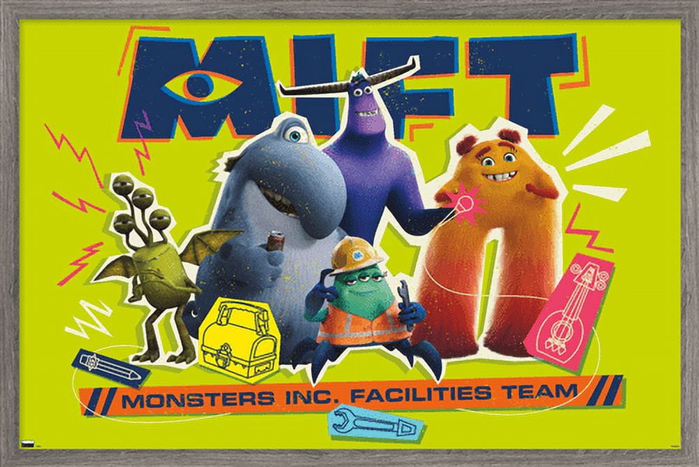 Disney Monsters at Work - Facilities Team Wall Poster, 22.375" x 34 ...