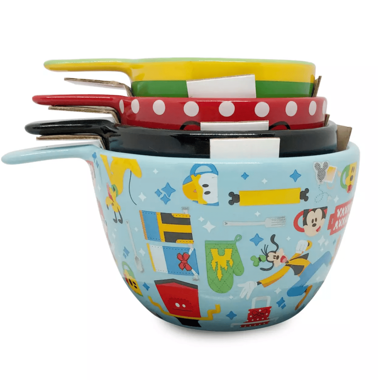 Disney Mousewares Mickey and Friends Ceramic Measuring Cup Set New ...