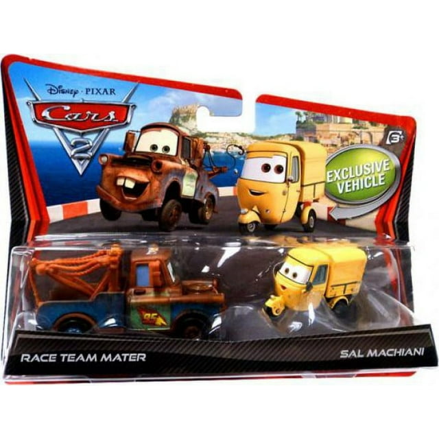 Disney Movie Cars 2 Race Team Mater & Sal Machiani (2010) Mattel Toy ...