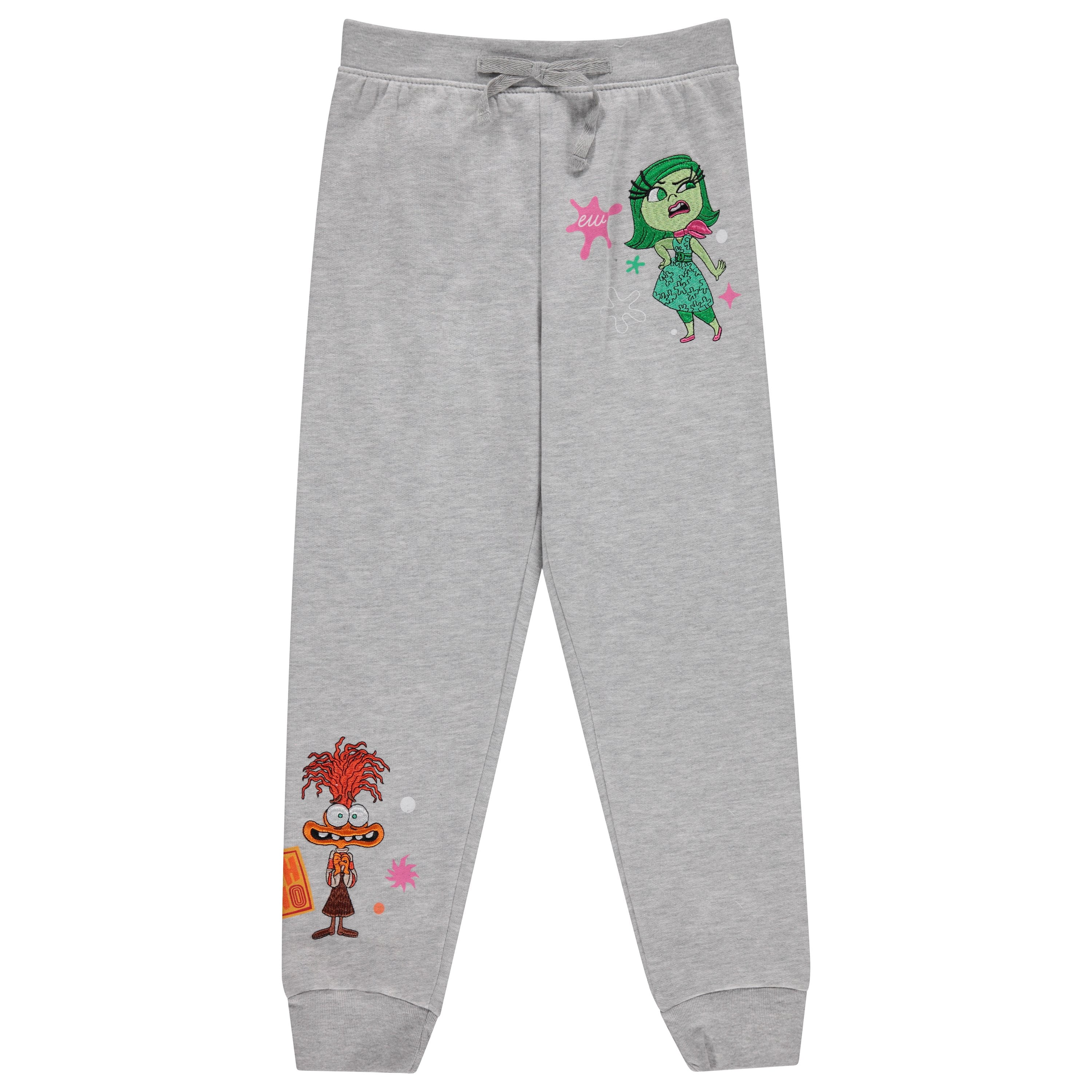 Disney Movie Inside Out Girls Jogger Sweatpants Emotions in Motion ...