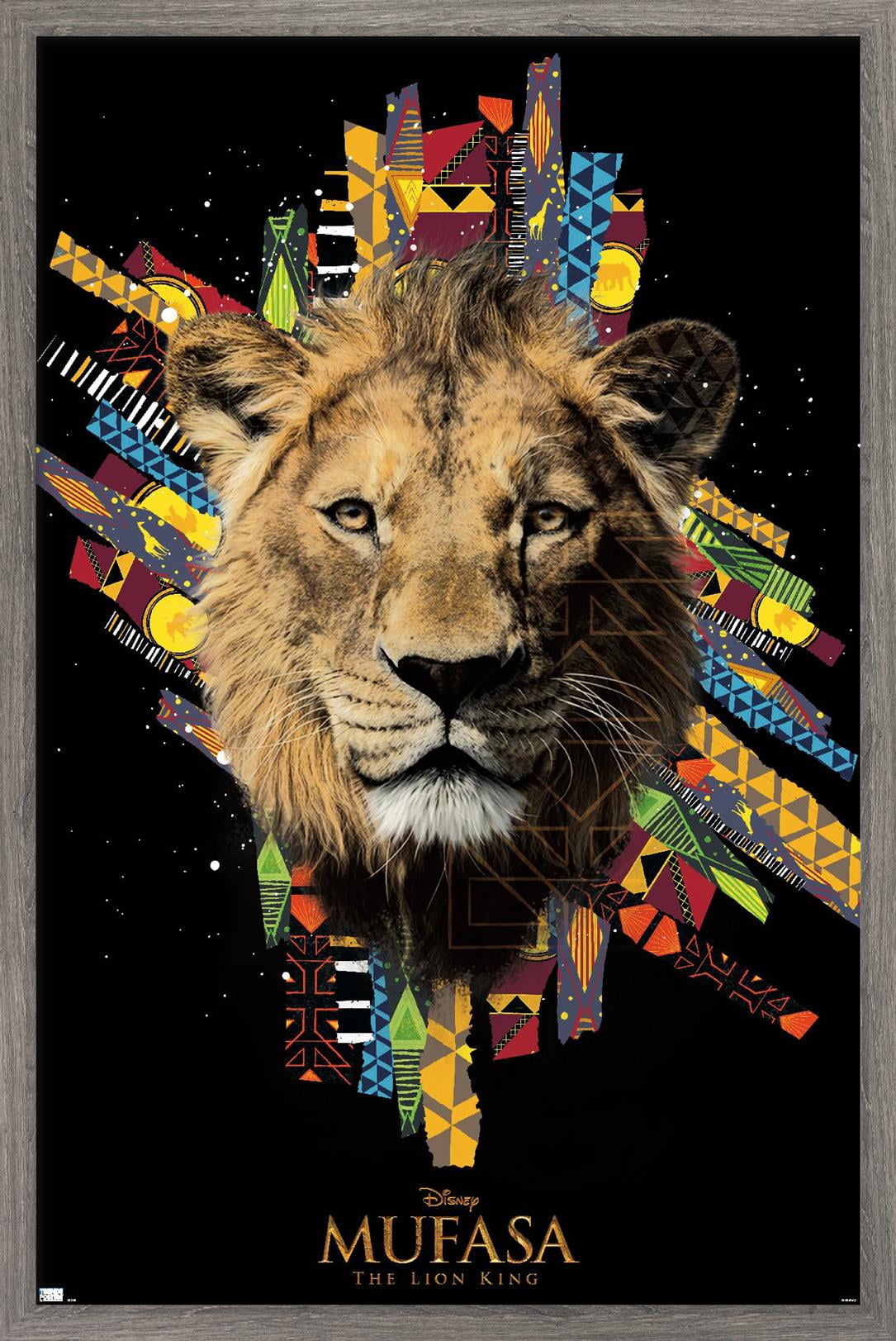 Disney Mufasa: The Lion King - Mufasa Wall Poster, 22.375" x 34" Framed ...