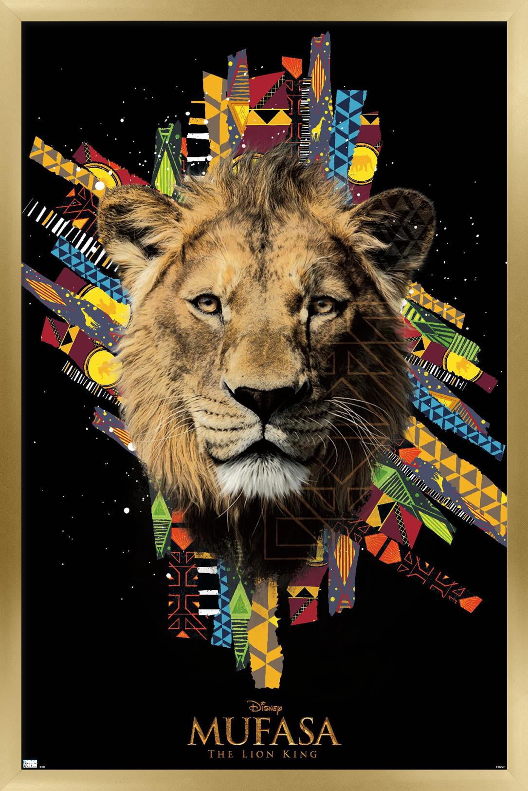 Disney Mufasa: The Lion King - Mufasa Wall Poster, 22.375" x 34" Framed ...