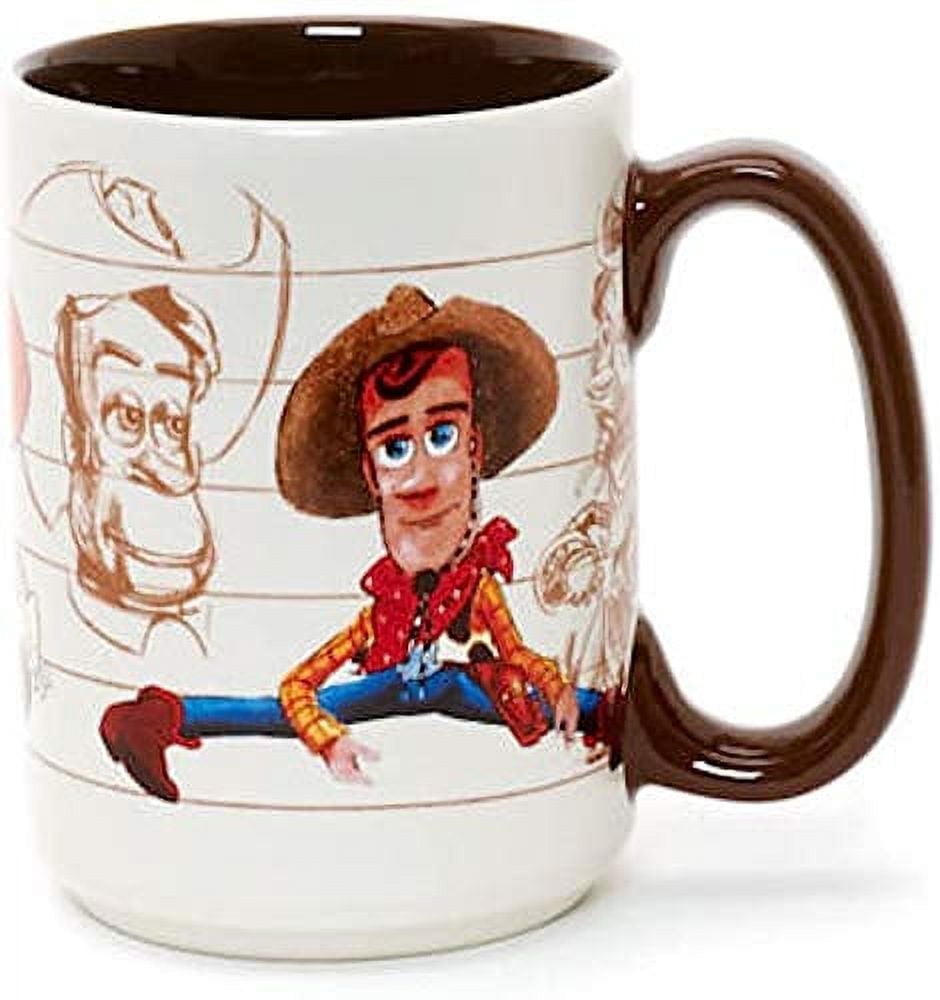 Disney Toy Story 12 oz Ceramic Coffee Mug, Art of Pixar, Woody ...