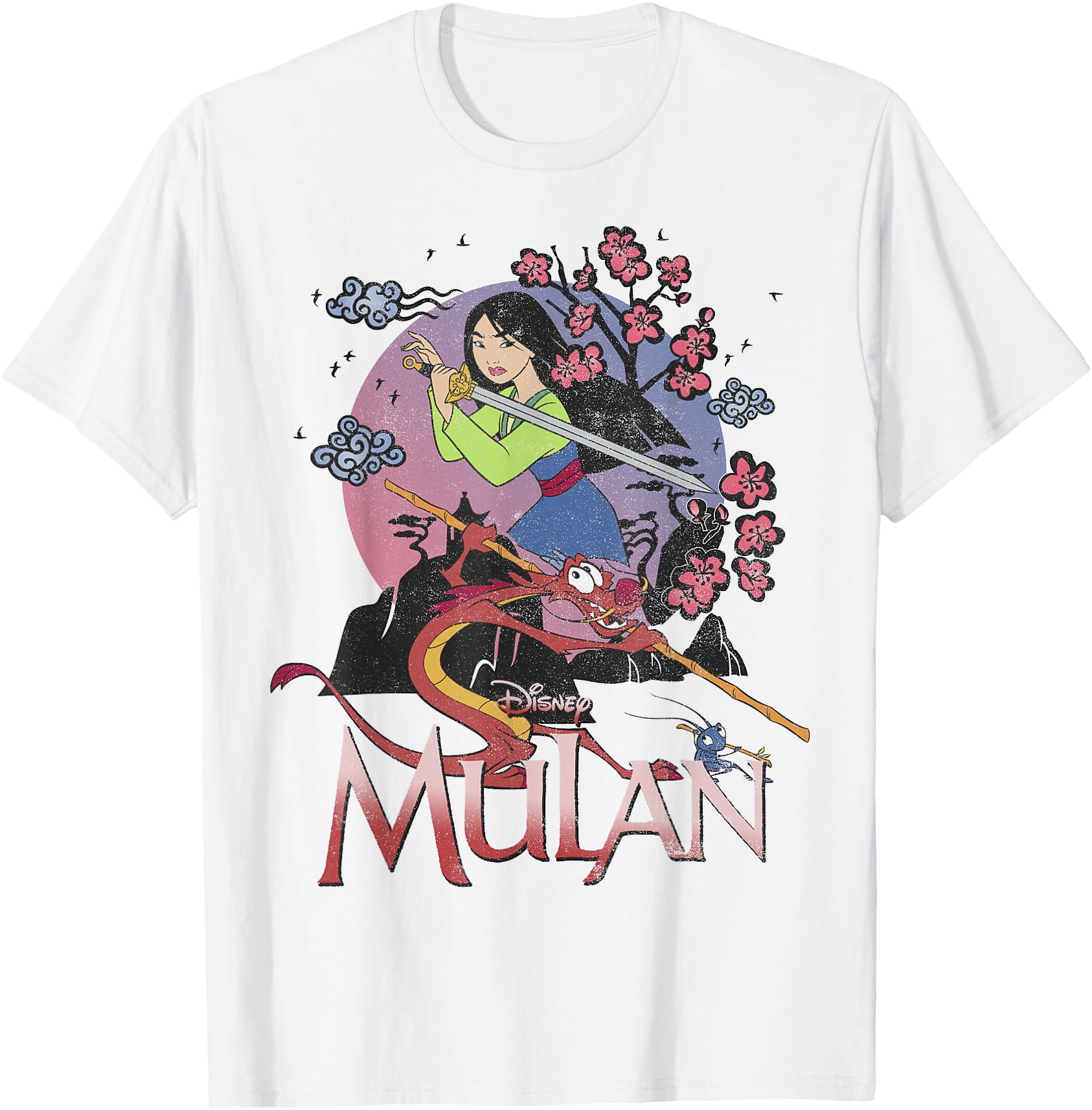 Disney Mulan And Mushu Collage Portrait Logo T-Shirt - Walmart.com