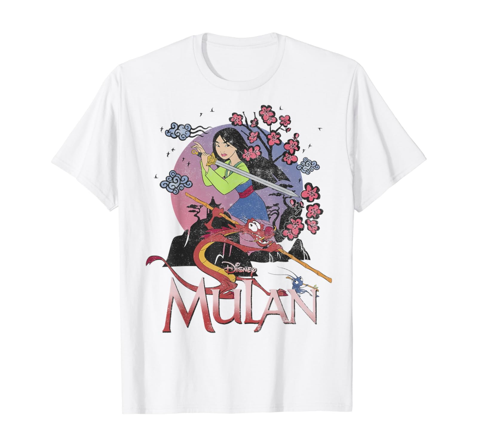 Disney Mulan And Mushu Collage Portrait T-Shirt - Walmart.com