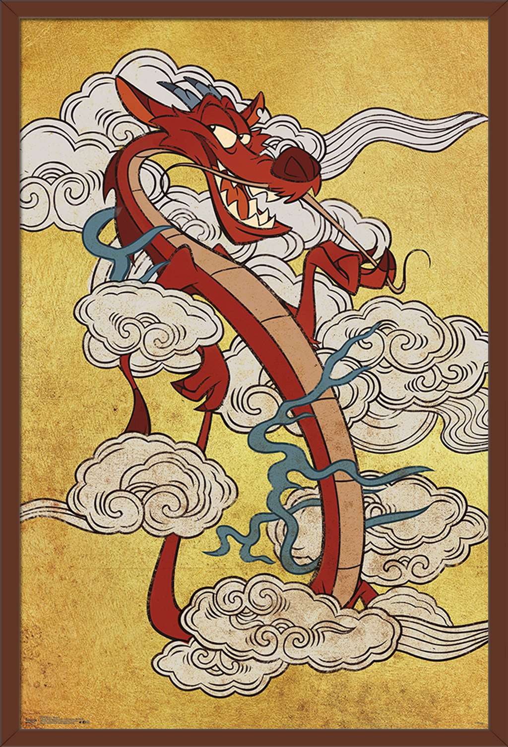 Disney Mulan - Dragon Wall Poster, 22.375" x 34", Framed - Walmart.com