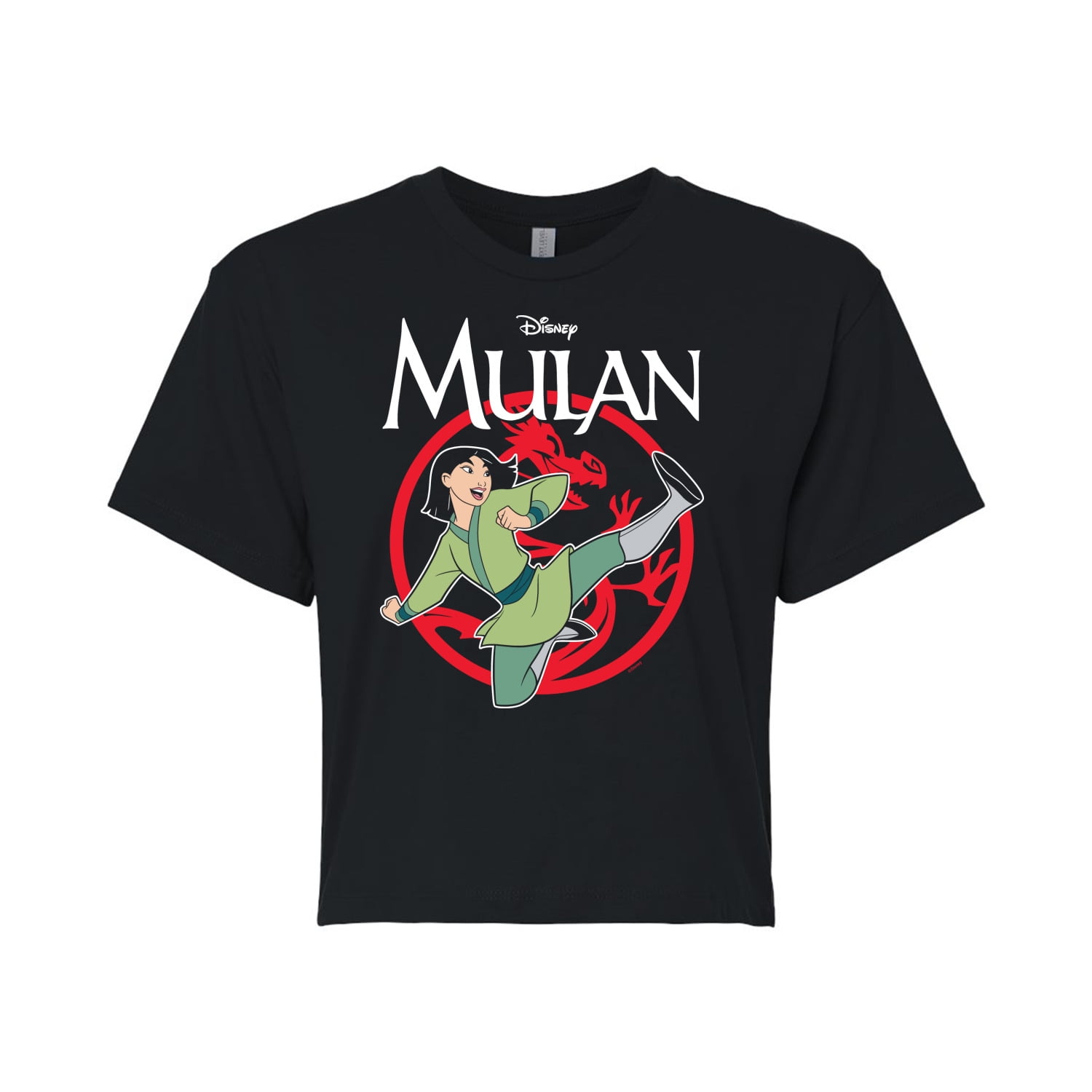 Disney Mulan - Dragon Warrior Karate Kick - Juniors Cropped Cotton ...