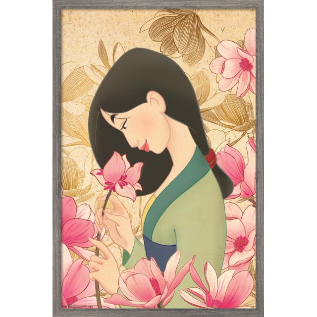 Disney Mulan - Flower Wall Poster, 22.375" x 34", Framed - Walmart.com