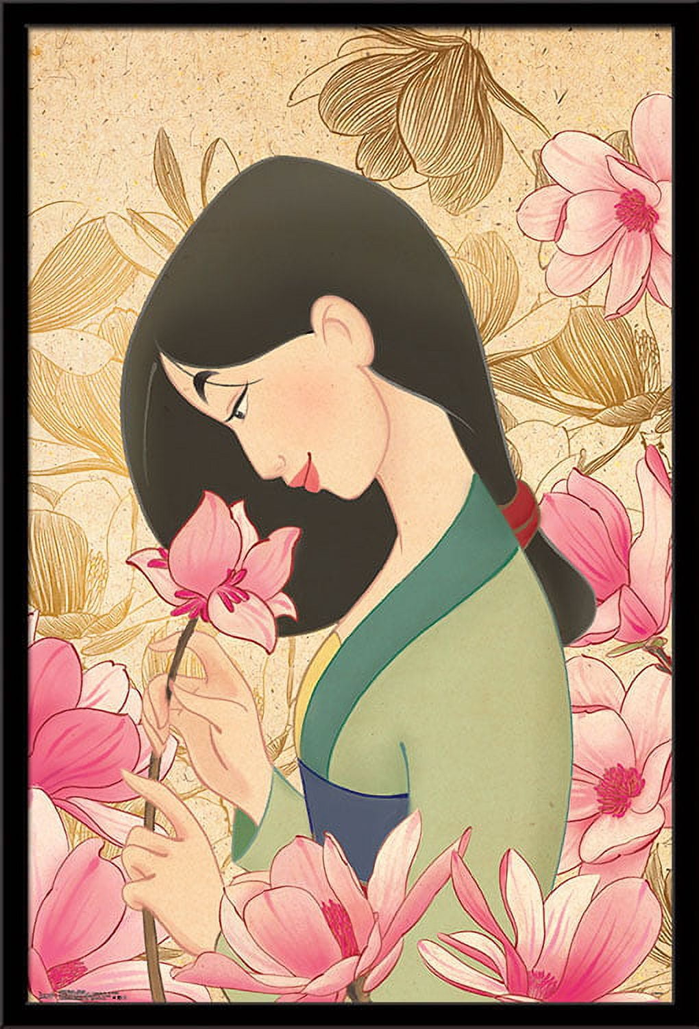 Disney Mulan - Flower Wall Poster, 22.375" x 34", Framed - Walmart.com