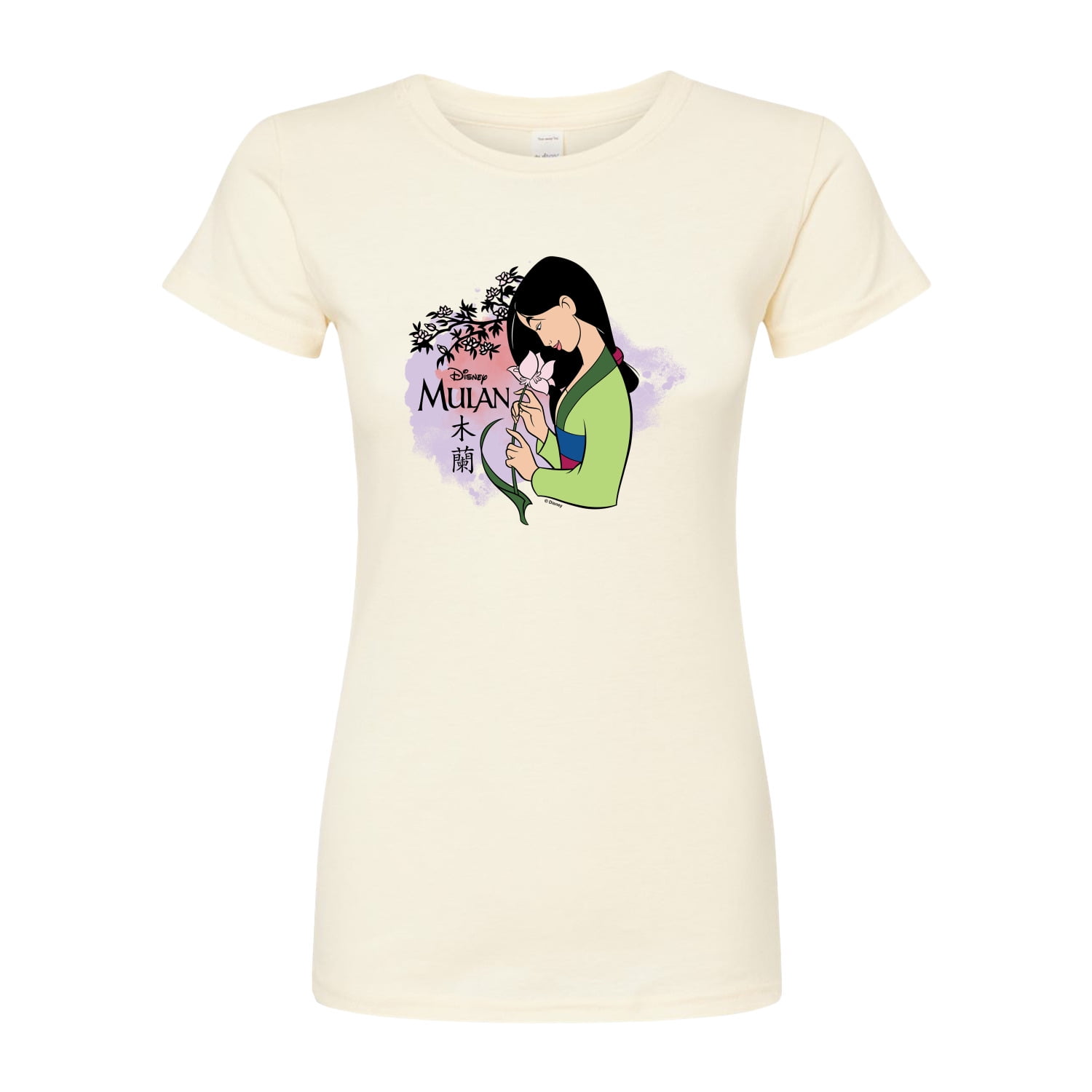 Disney Mulan - Flowers in Bloom - Juniors Fitted Graphic T-Shirt ...