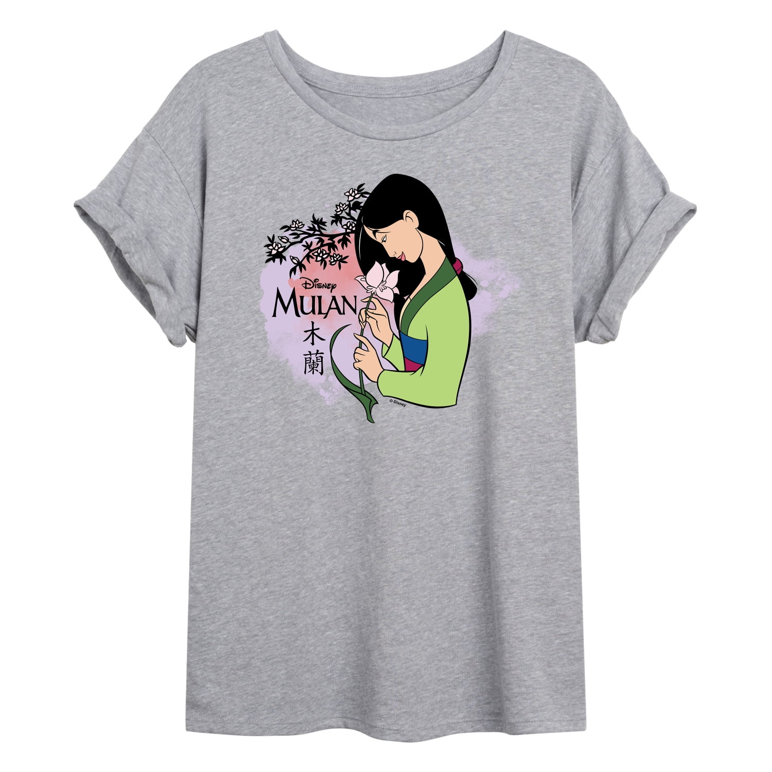 Disney Mulan - Flowers in Bloom - Juniors Ideal Flowy Muscle T-Shirt ...
