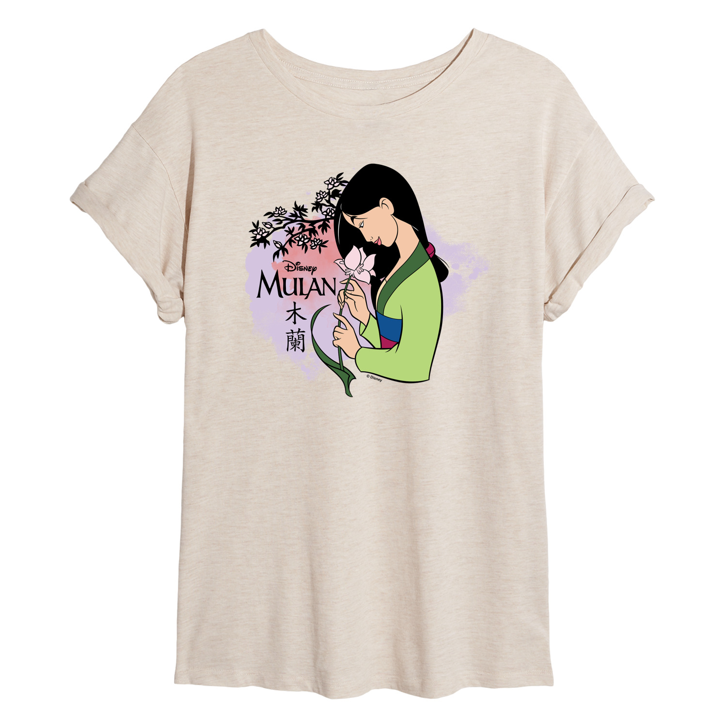 Disney Mulan - Flowers in Bloom - Juniors Ideal Flowy Muscle T-Shirt ...
