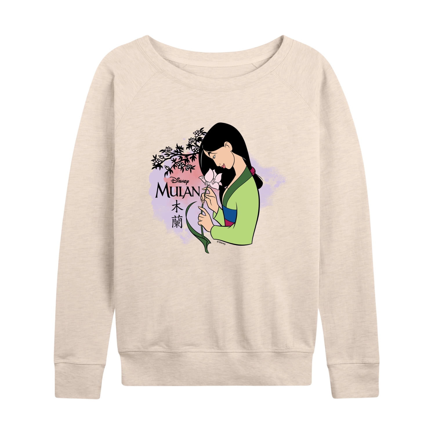 Disney Mulan - Flowers in Bloom - Women's Lightweight French Terry Long ...