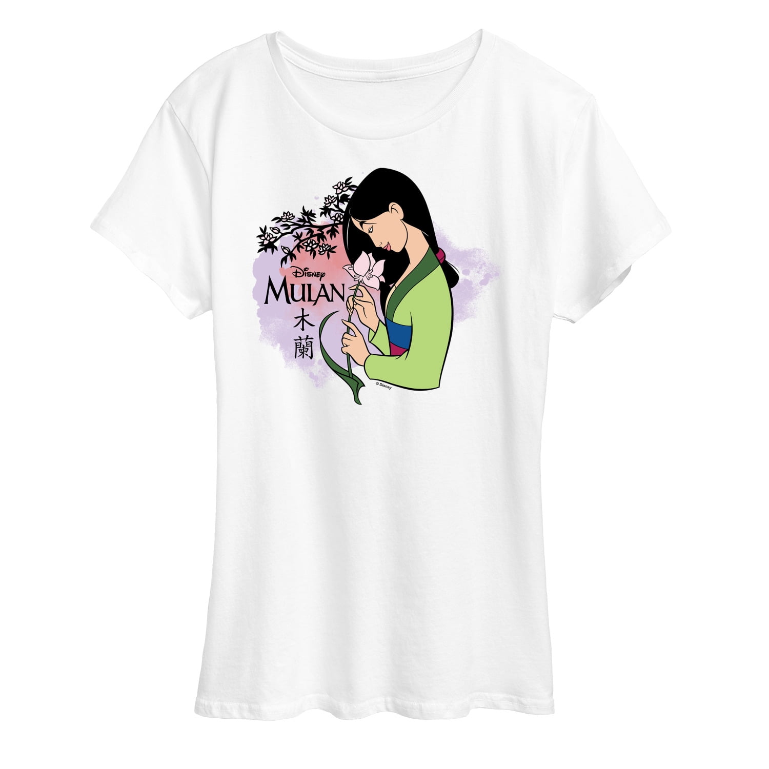 Disney Mulan - Flowers in Bloom - Women's Short Sleeve Graphic T-Shirt ...