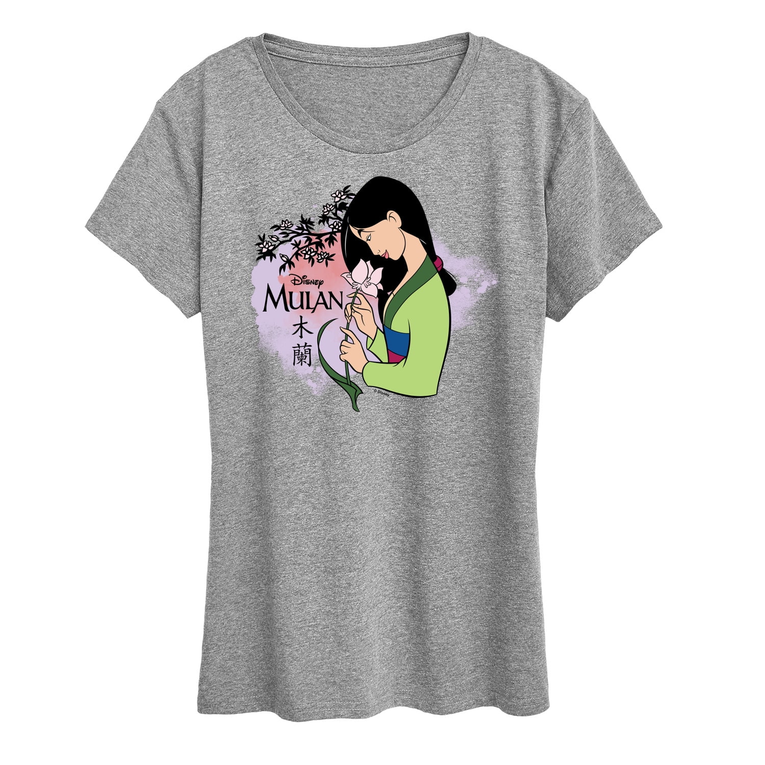 Disney Mulan - Flowers in Bloom - Women's Short Sleeve Graphic T-Shirt ...