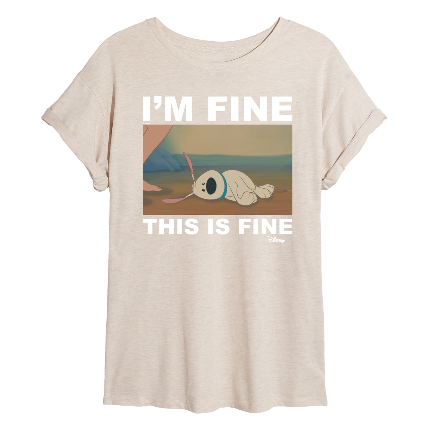 Disney Mulan - I'm Fine, This Is Fine - Juniors Ideal Flowy Muscle T ...