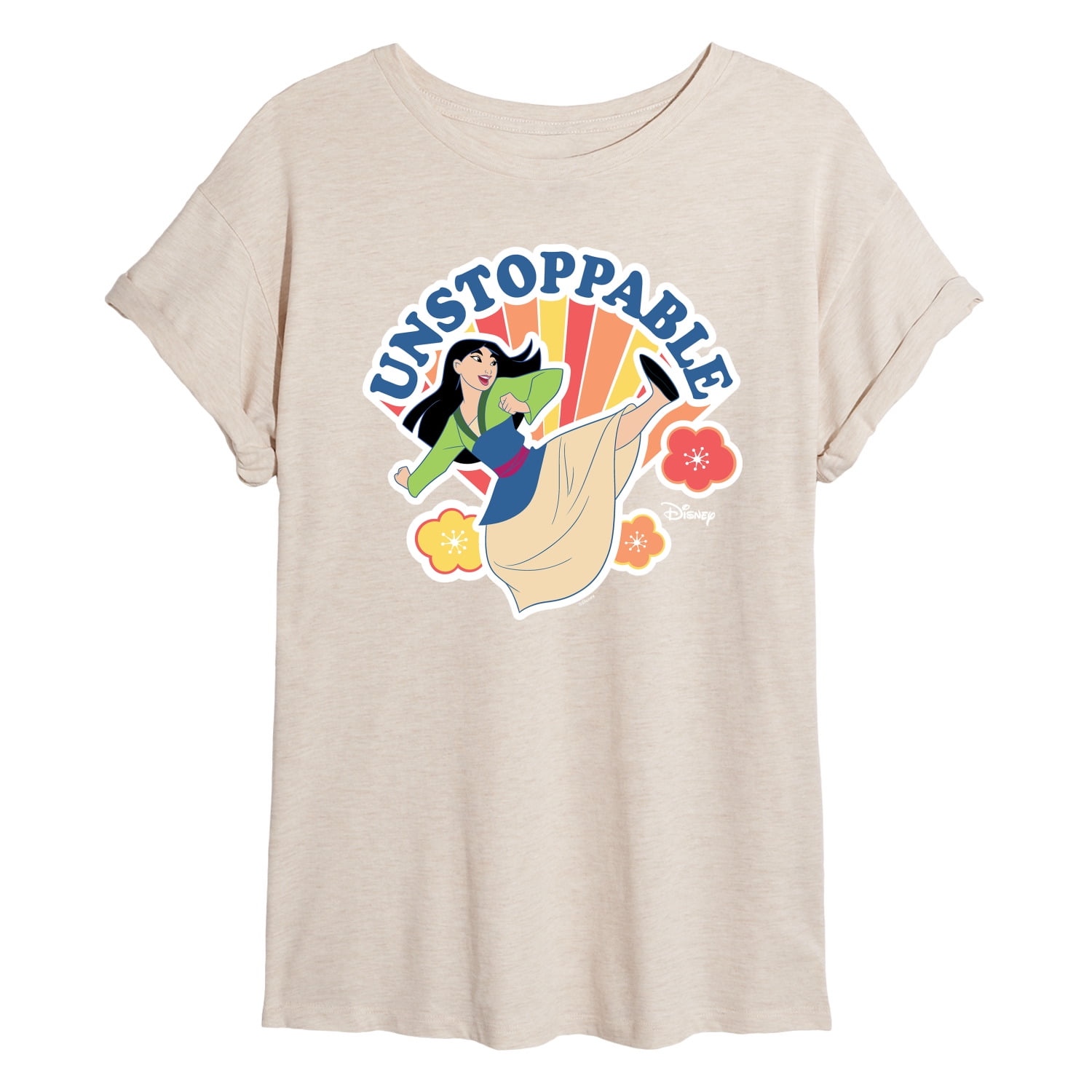 Disney Mulan - Karate Kick Unstoppable - Juniors Ideal Flowy Muscle T ...
