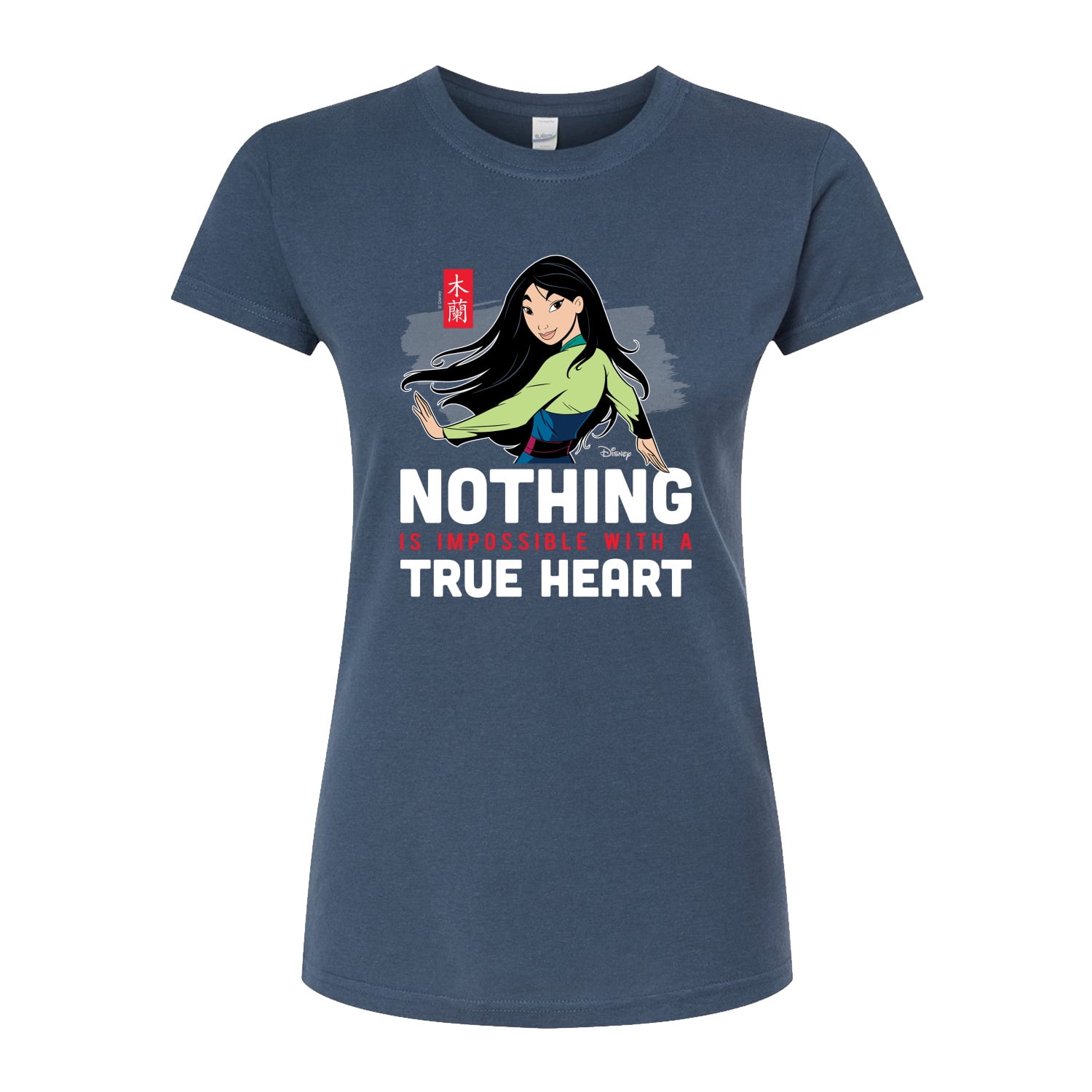 Disney Mulan - Nothing Is Impossible With A True Heart - Juniors Fitted ...