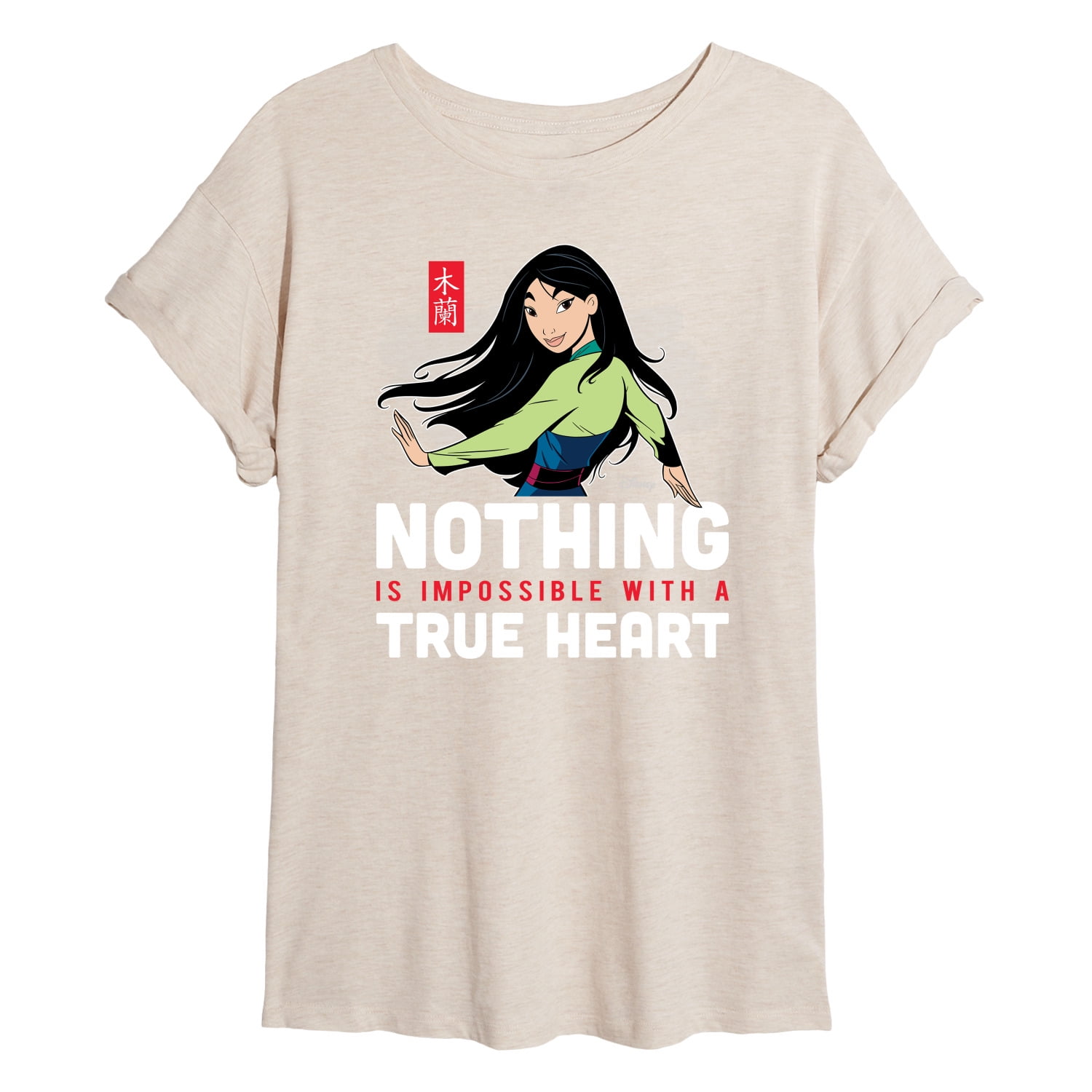 Disney Mulan - Nothing Is Impossible With A True Heart - Women's ...