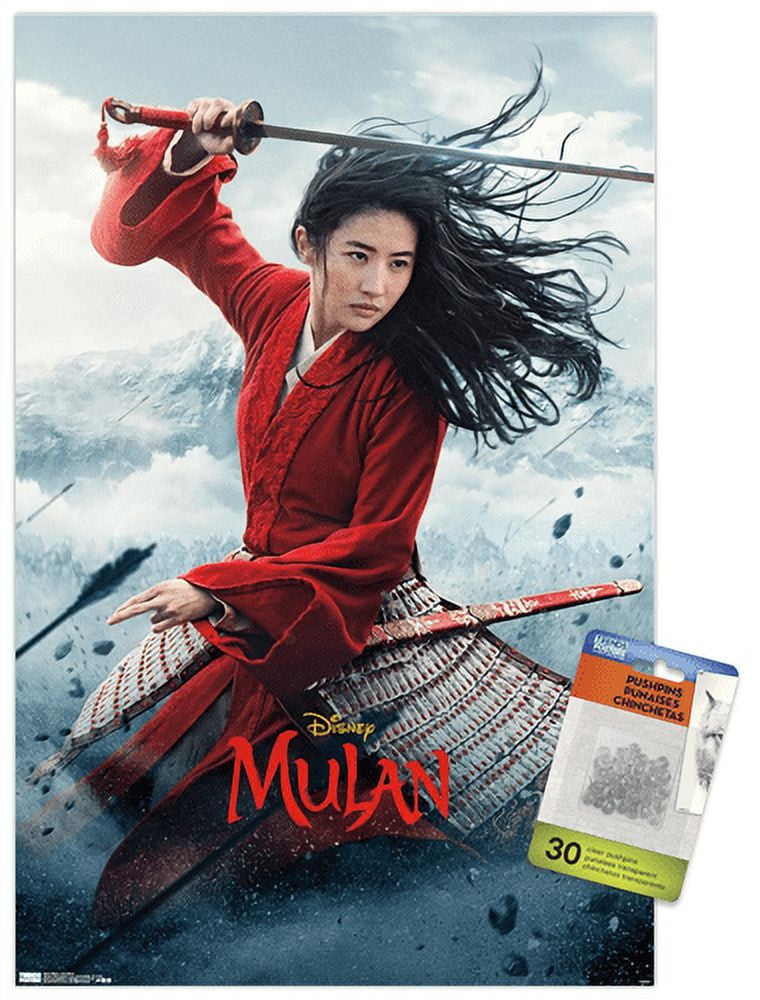 Disney Mulan - One Sheet Wall Poster with Push Pins, 14.725" x 22.375 ...