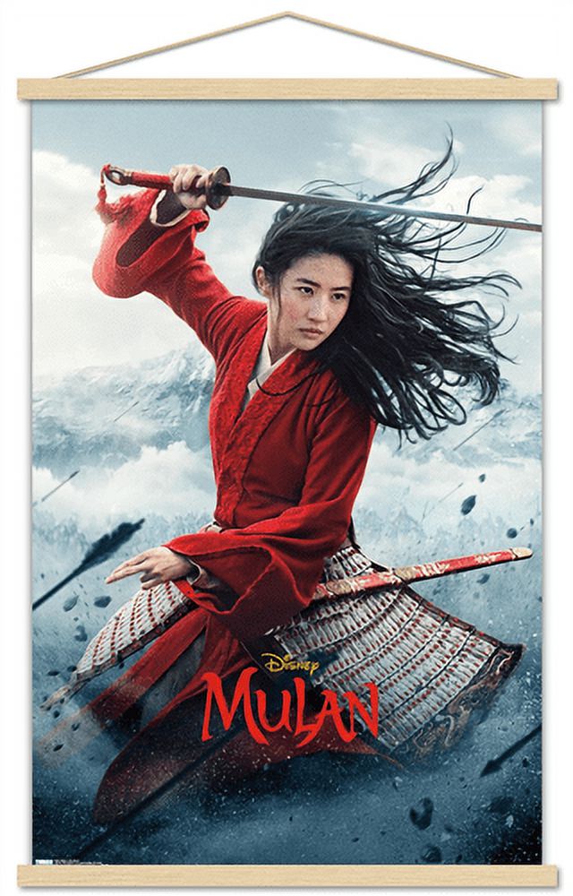 Disney Mulan - One Sheet Wall Poster with Wooden Magnetic Frame, 22.375 ...