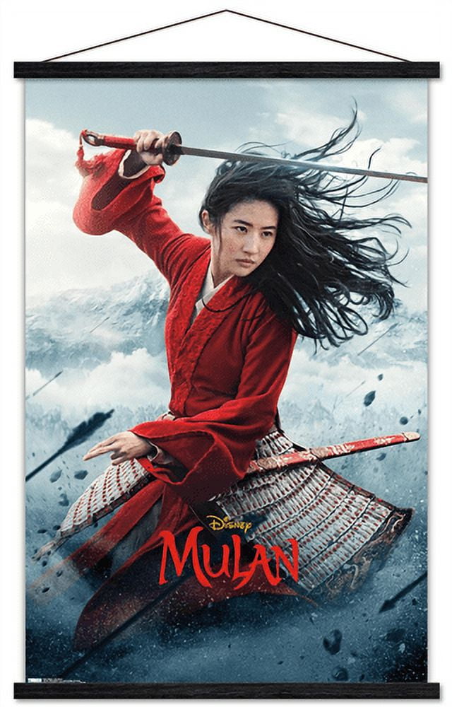 Disney Mulan - One Sheet Wall Poster with Wooden Magnetic Frame, 22.375 ...