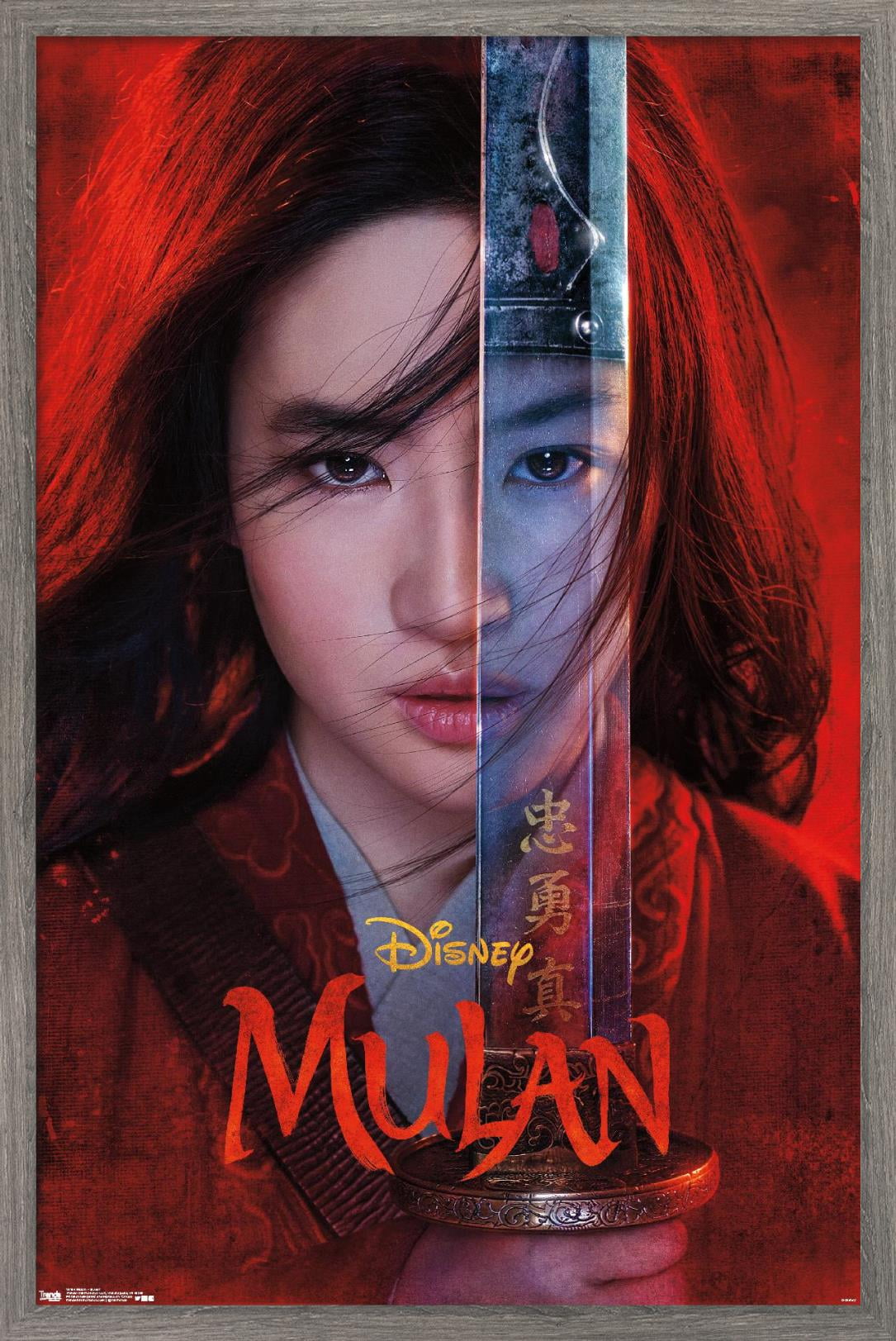 Disney Mulan - Teaser Wall Poster, 22.375" x 34", Framed - Walmart.com