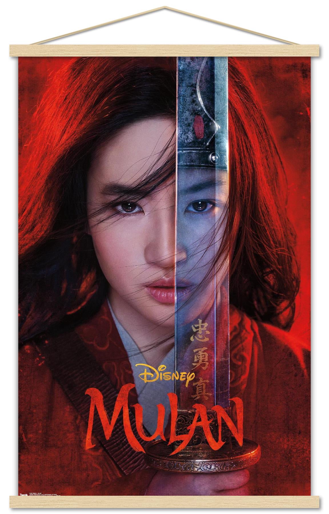 Disney Mulan - Teaser Wall Poster with Wooden Magnetic Frame, 22.375" x ...