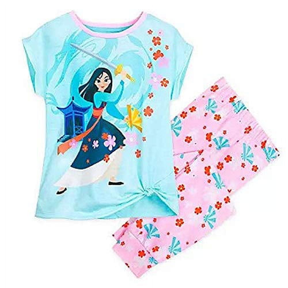 Disney Mulan Warrior Princess Pajama Set for Girls, Size 4 - Walmart.com