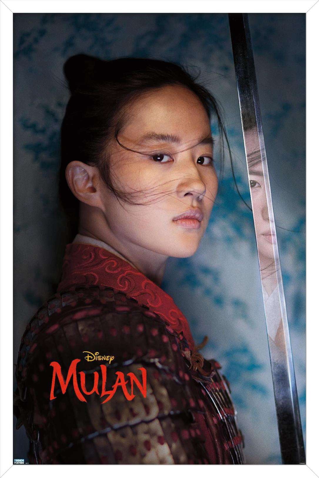 Disney Mulan - Warrior Wall Poster, 14.725" x 22.375", Framed - Walmart.com