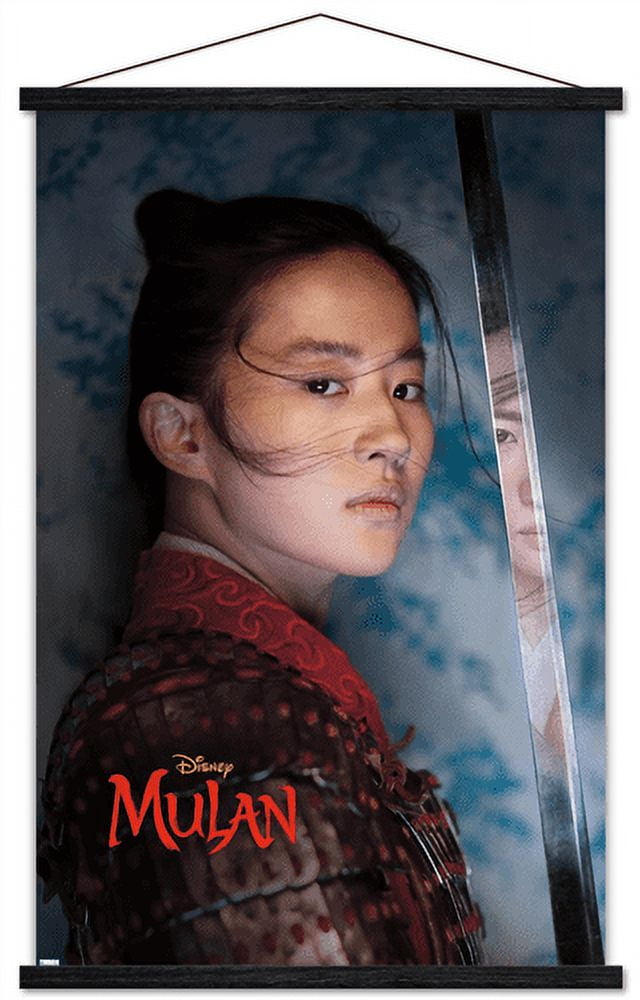 Disney Mulan - Warrior Wall Poster with Wooden Magnetic Frame, 22.375 ...