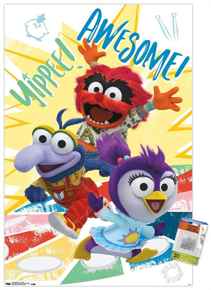 Disney Muppet Babies - Awesome Wall Poster with Push Pins, 22.375" x 34 ...
