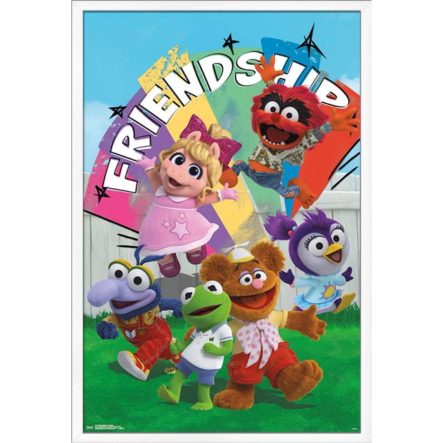 Disney Muppet Babies - Friendship Wall Poster, 22.375" x 34", Framed ...
