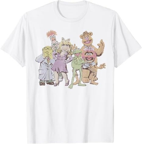 Disney Muppets Group Shot Illustrated T-Shirt - Walmart.com