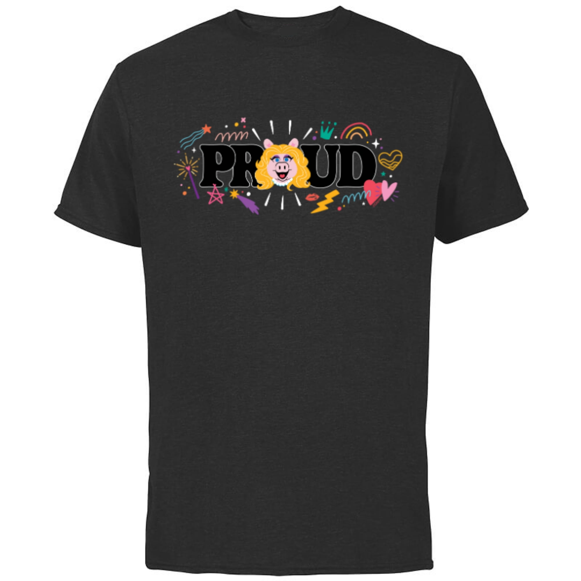Disney Muppets Pride Miss Piggy Proud Rainbow Doodles - Short Sleeve ...